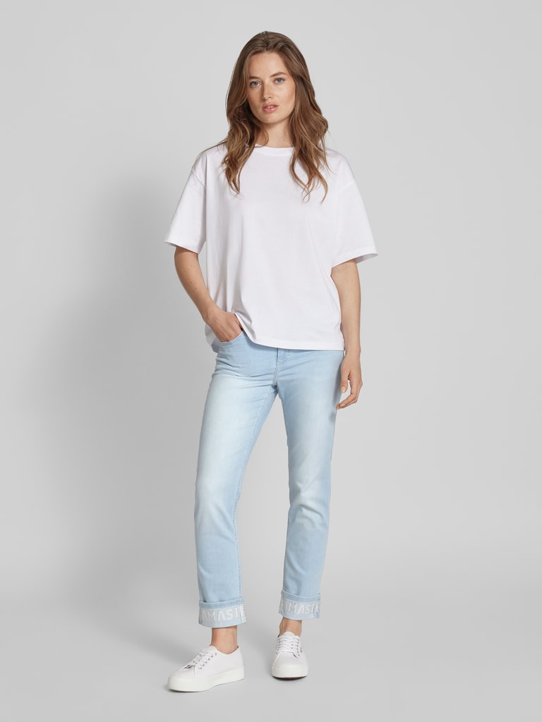 Angels Korte jeans in effen design, model 'Cici' in lichtblauw online ...