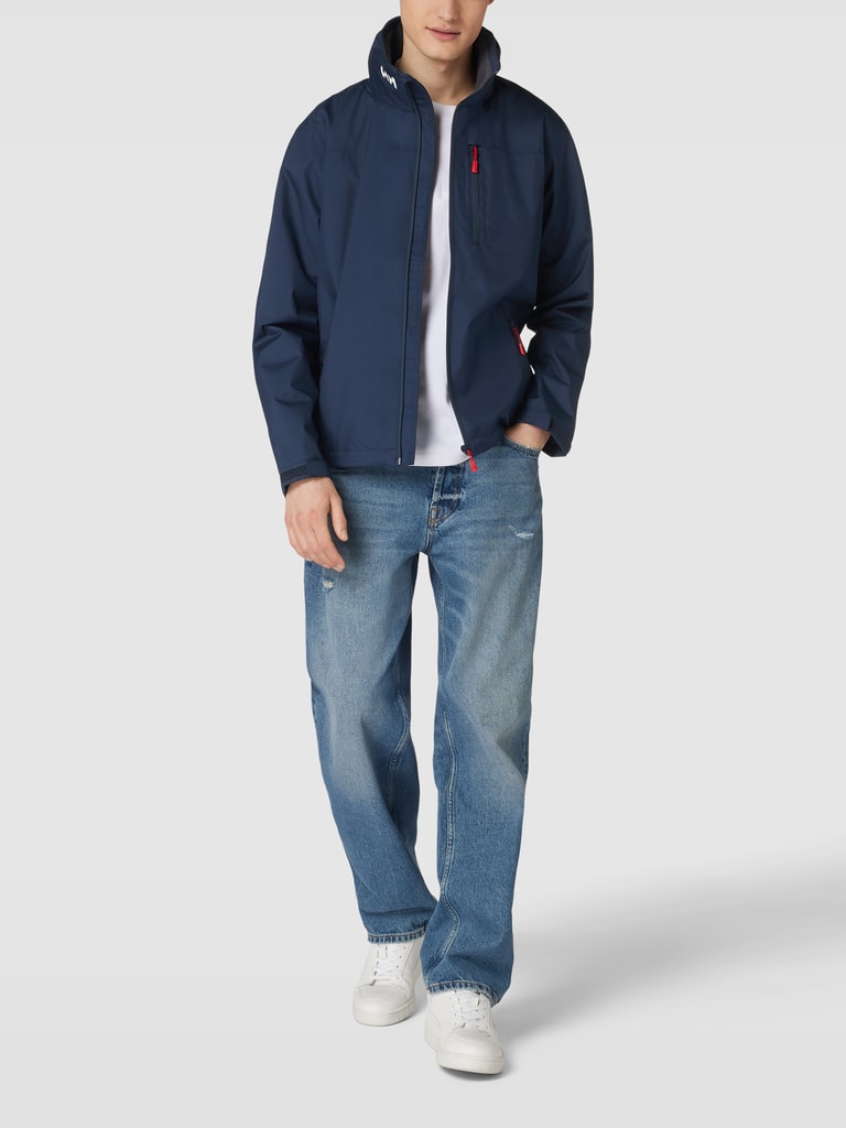 Helly Hansen Jack met labeldetails, model 'CREW' in marineblauw online ...