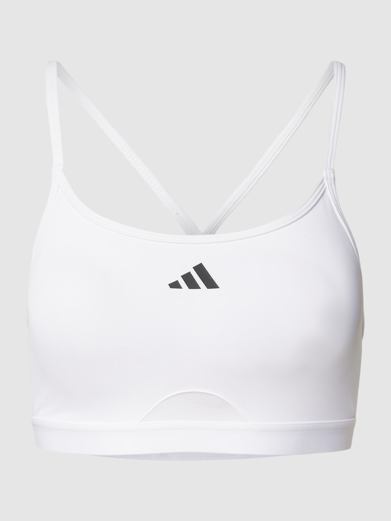 adidas Training Bralette mit Logo-Print (weiss) online kaufen