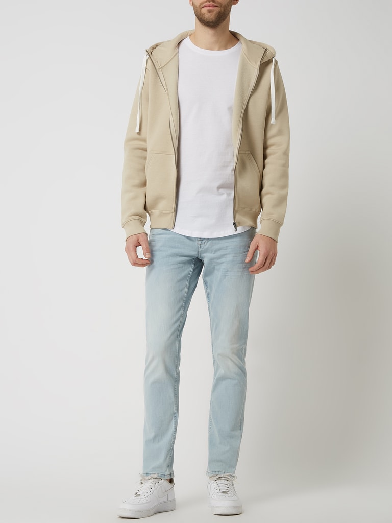 QS Sweatjacke aus Baumwollmischung (taupe) online kaufen