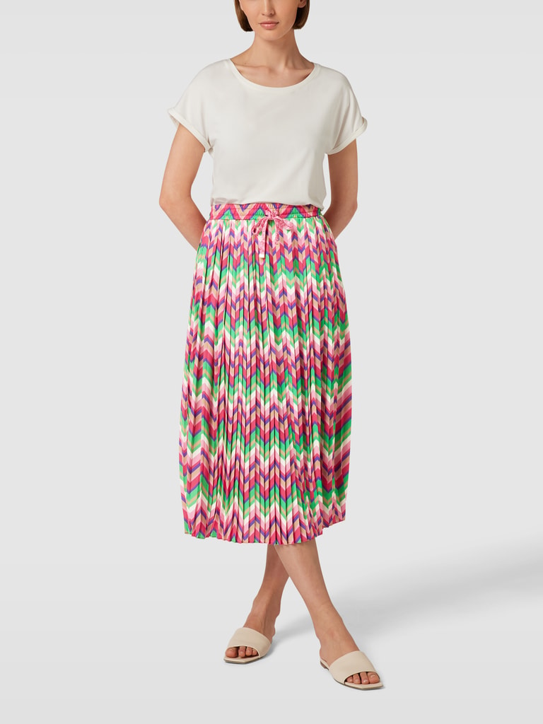 Rich & Royal Midirock mit Allover-Muster (fuchsia) online kaufen