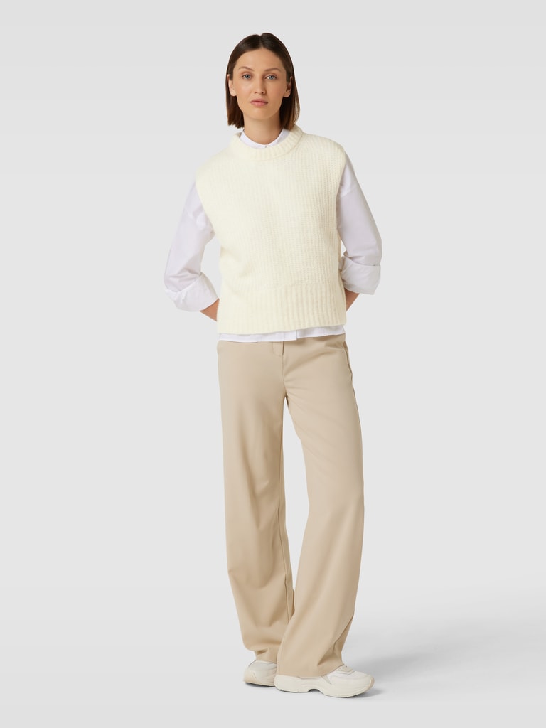 OPUS Strickpullunder mit Rundhalsausschnitt Modell 'Pjaromo' (ecru) online kaufen