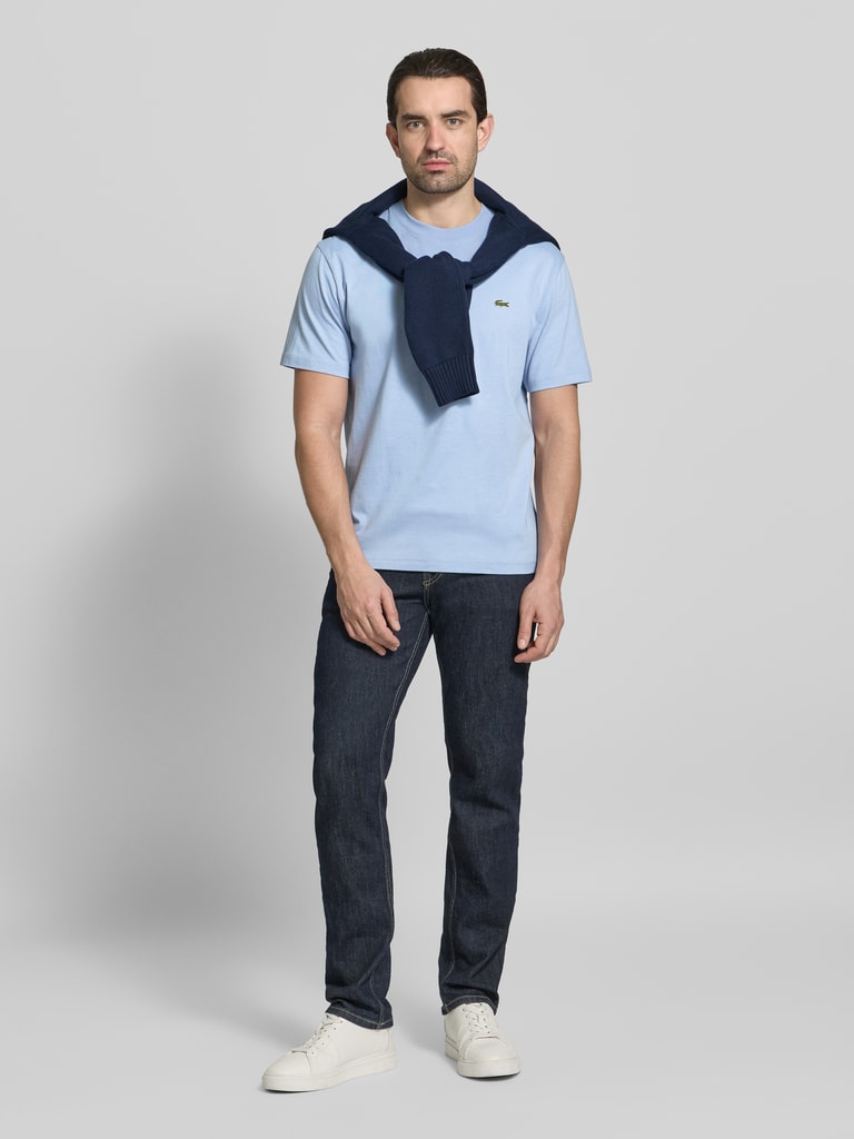 Lacoste Regular Fit T-Shirt aus reiner Baumwolle (bleu) online kaufen