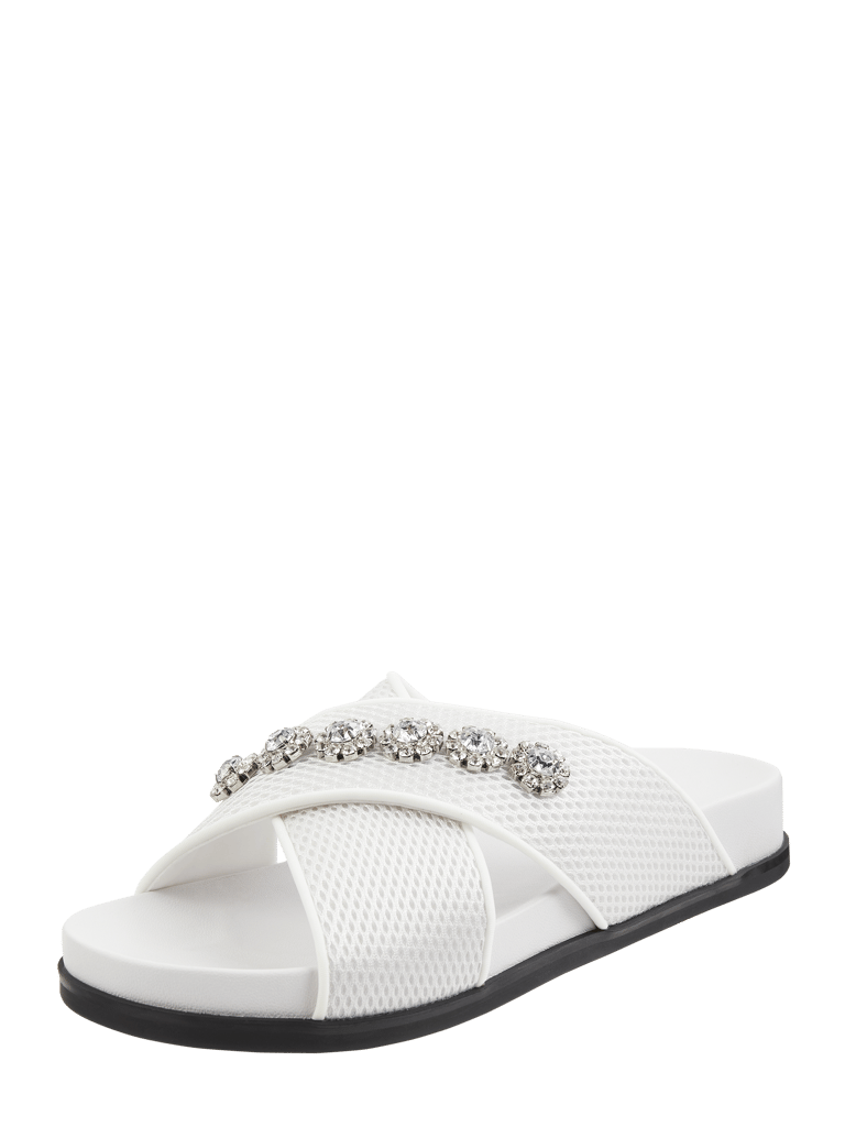 Marc Cain Bags & Shoes Pantolette mit Ziersteinen (weiß) online kaufen