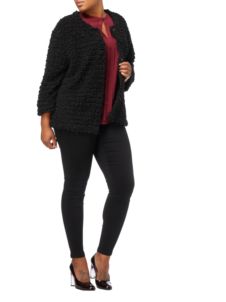 MAXIMA PLUS SIZE - Cardigan in Boucléoptik (black) online kaufen