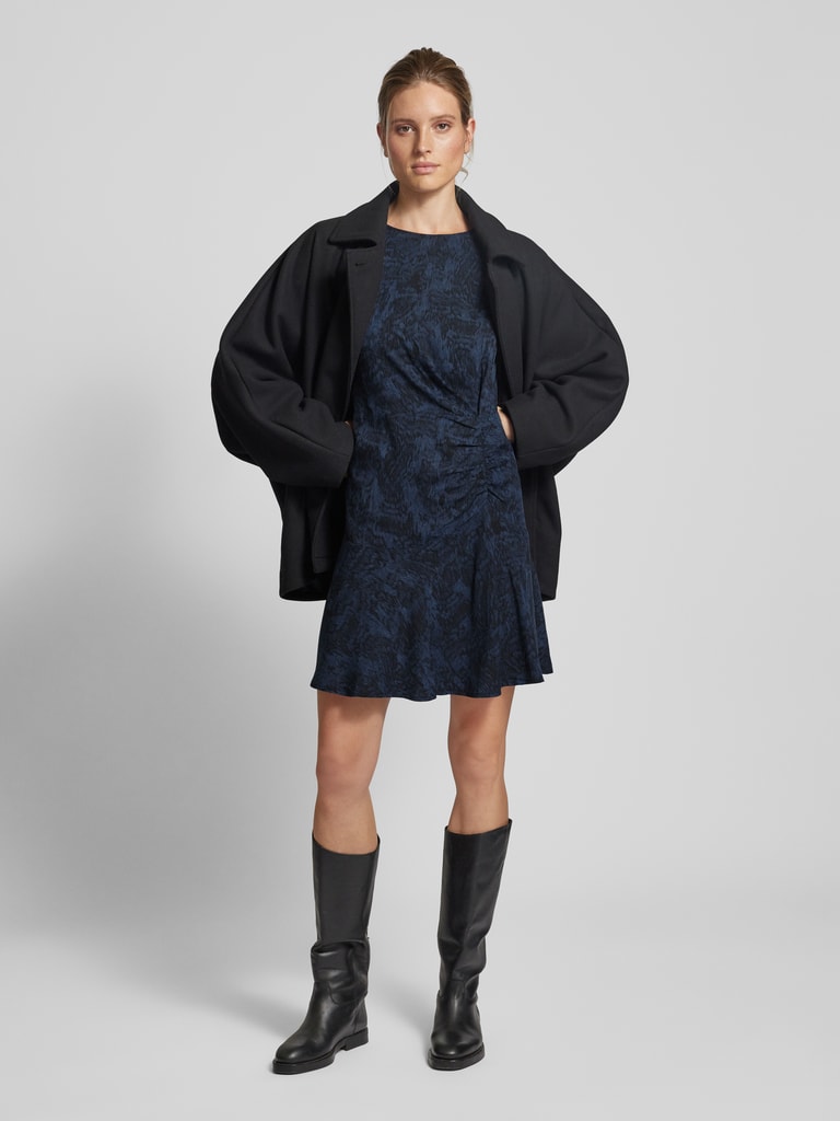 Jake*s Collection Knielanges Kleid mit Raffung (dunkelblau) online kaufen