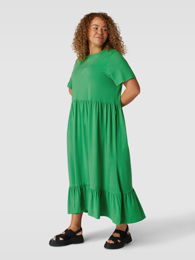 ONLY CARMAKOMA PLUS SIZE Midikleid mit Rundhalsausschnitt Modell ...