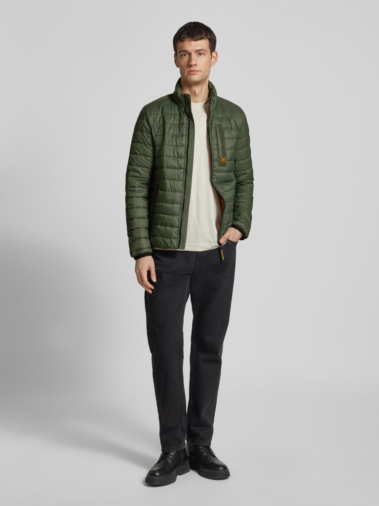 PME Legend Steppjacke mit Label-Badge Modell 'MILES' (oliv) online kaufen