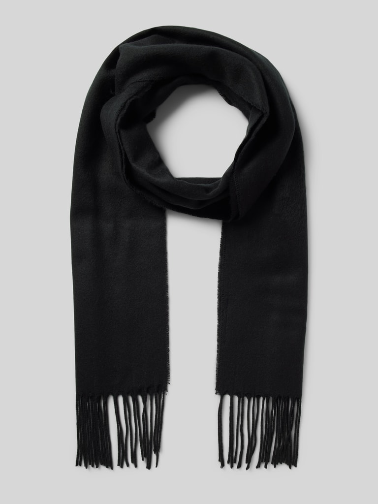 Christian Berg Men Schal mit Fransen (black) online kaufen