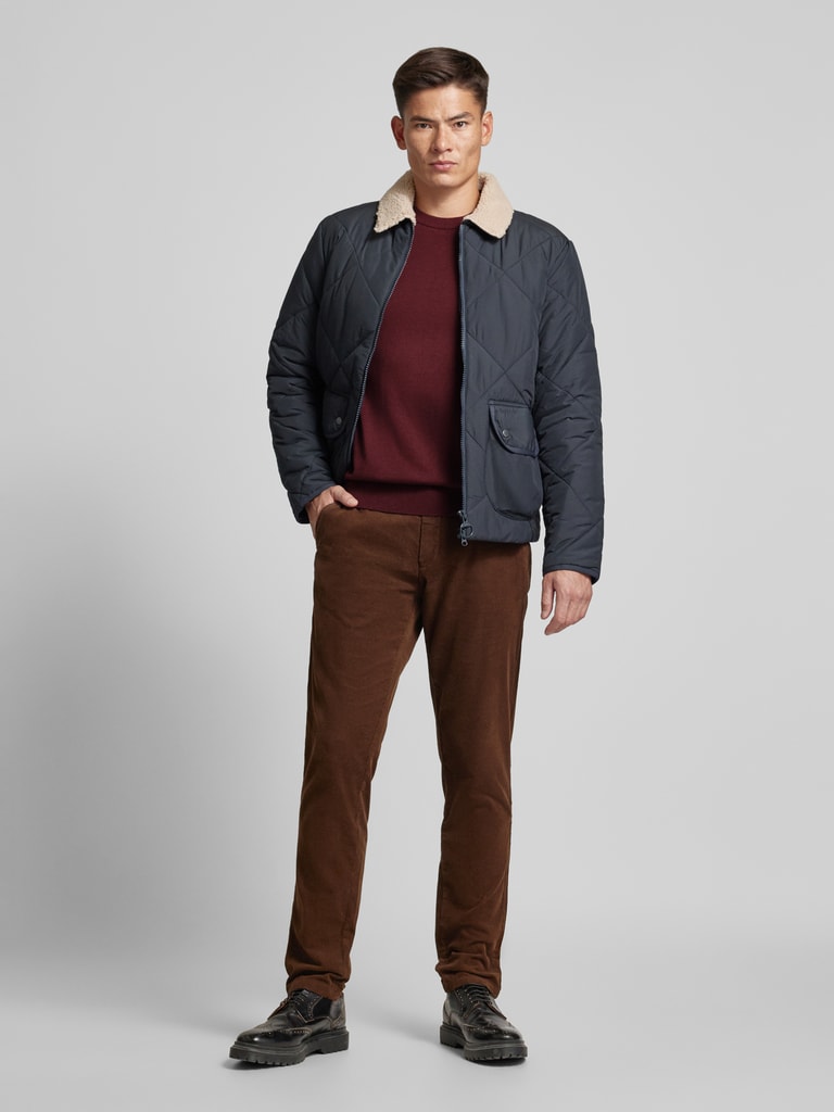 Lacoste Regular Fit Strickpullover mit Logo-Patch (bordeaux) online kaufen