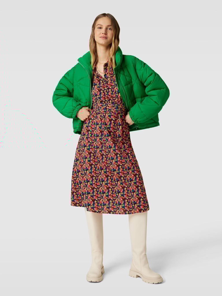 Pieces Blusenkleid mit Allover-Muster (bordeaux) online kaufen