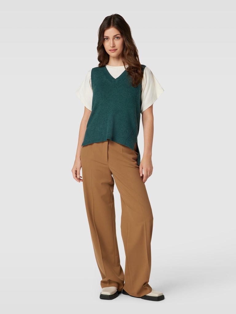 Vila Pullunder mit V-Ausschnitt Modell 'VIRIL' (dunkelgruen) online kaufen