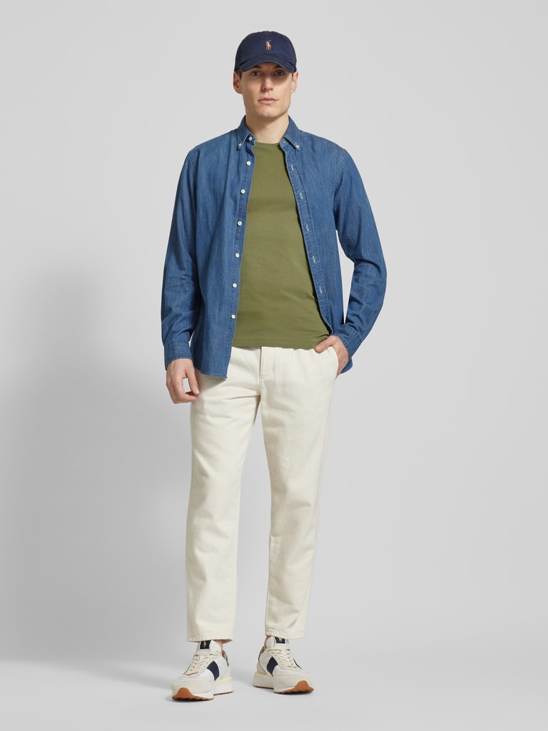 Polo Ralph Lauren T-Shirt mit Label-Stitching (oliv) online kaufen