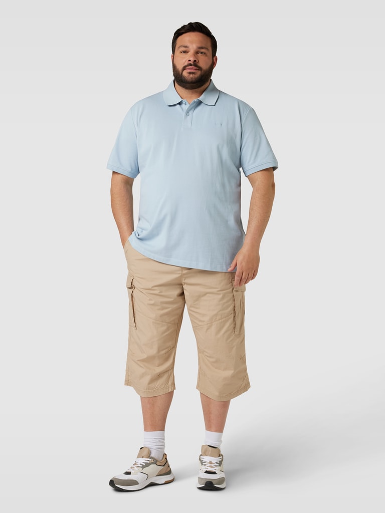 S.Oliver Plus PLUS SIZE Poloshirt mit Label-Stitching Modell 'Basic ...