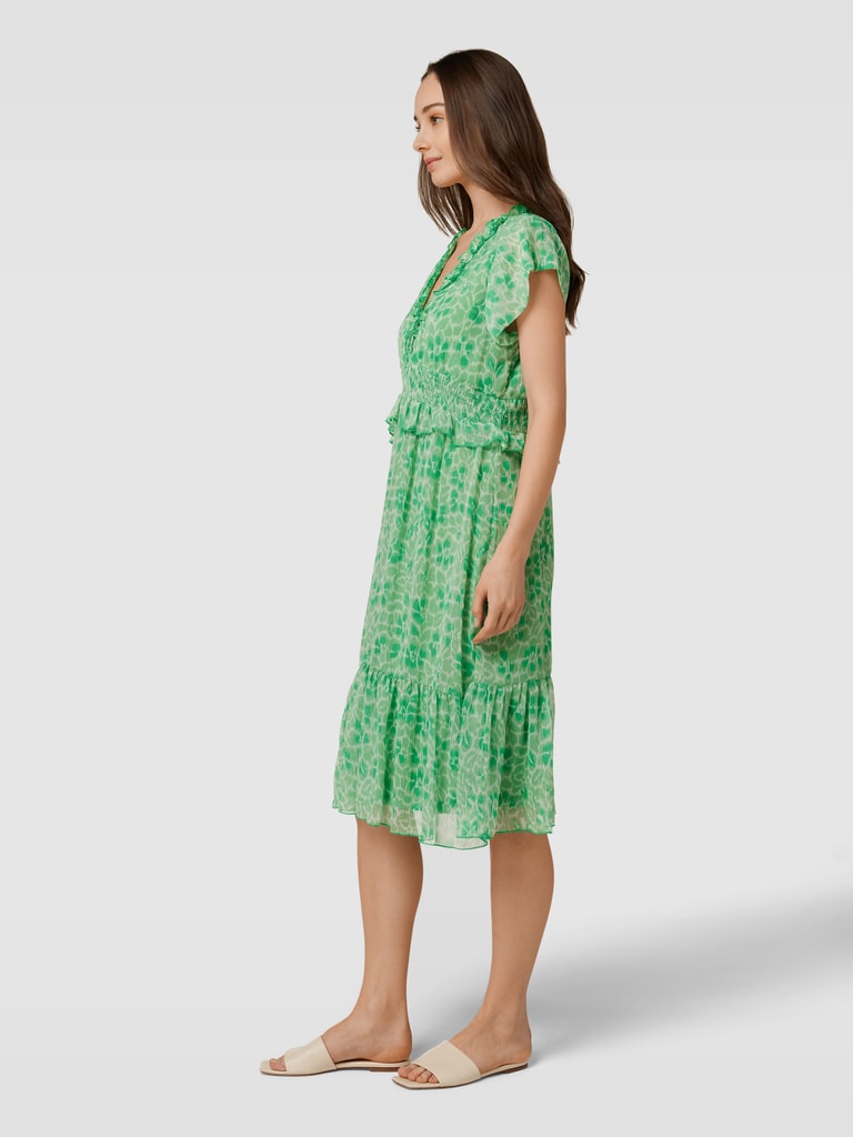 Saint Tropez Midikleid mit floralem Allover-Muster Modell 'Tika' (gruen ...
