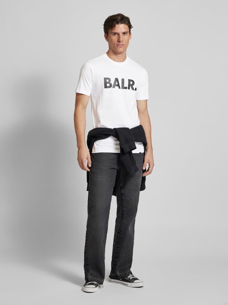 Balr. T-Shirt mit Label-Print (weiss) online kaufen