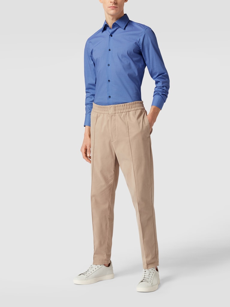 BOSS Slim Fit Business-Hemd mit Allover-Muster (bleu) online kaufen