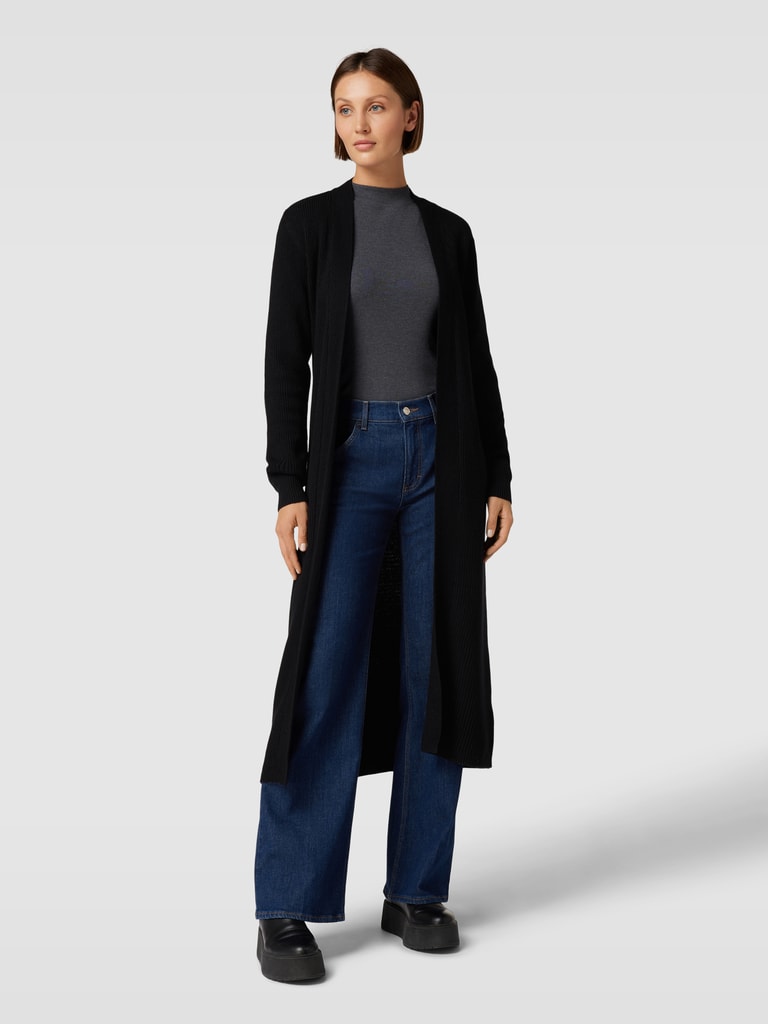 Object Lange cardigan met opengewerkte voorkant, model 'MALENA' in ...