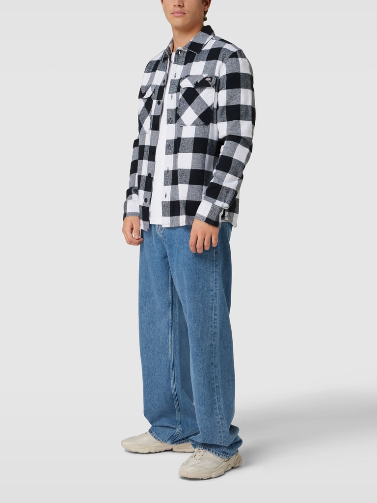 Kup online Dickies Kurtka koszulowa o kroju slim fit z kołnierzykiem ...