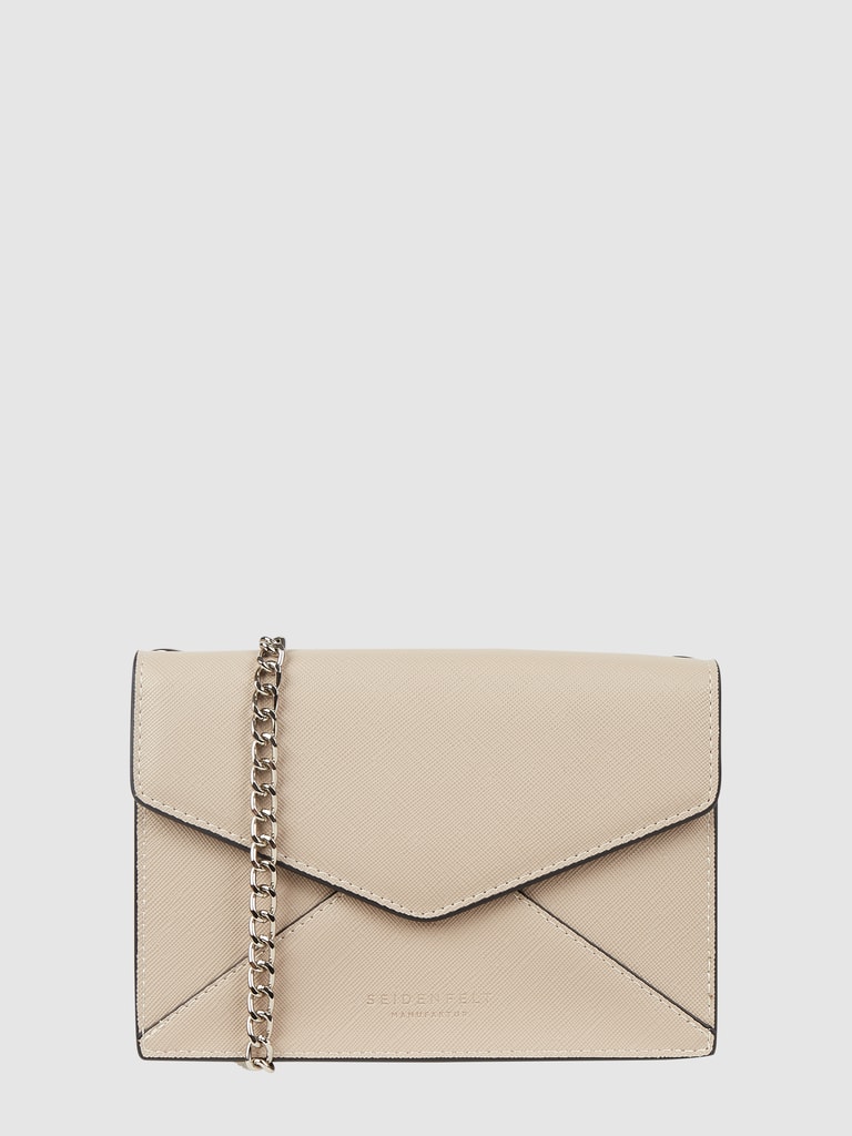Seidenfelt Crossbody Bag mit Saffiano-Struktur Modell 'Kira' (sand ...