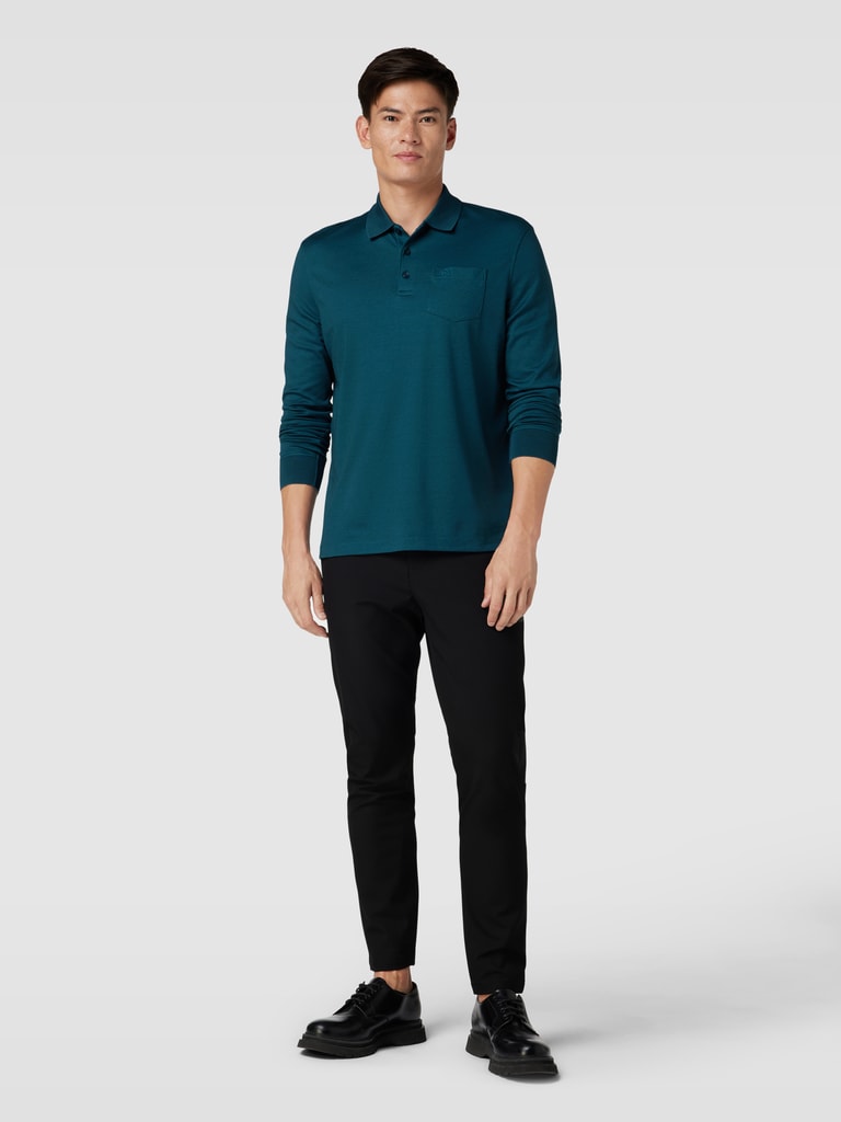 bugatti Poloshirt mit Brusttasche (aqua) online kaufen