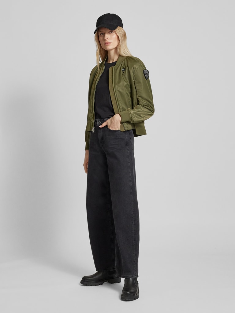 Blauer Usa Bomberjack met ritszakken in olijfgroen online kopen | P&C