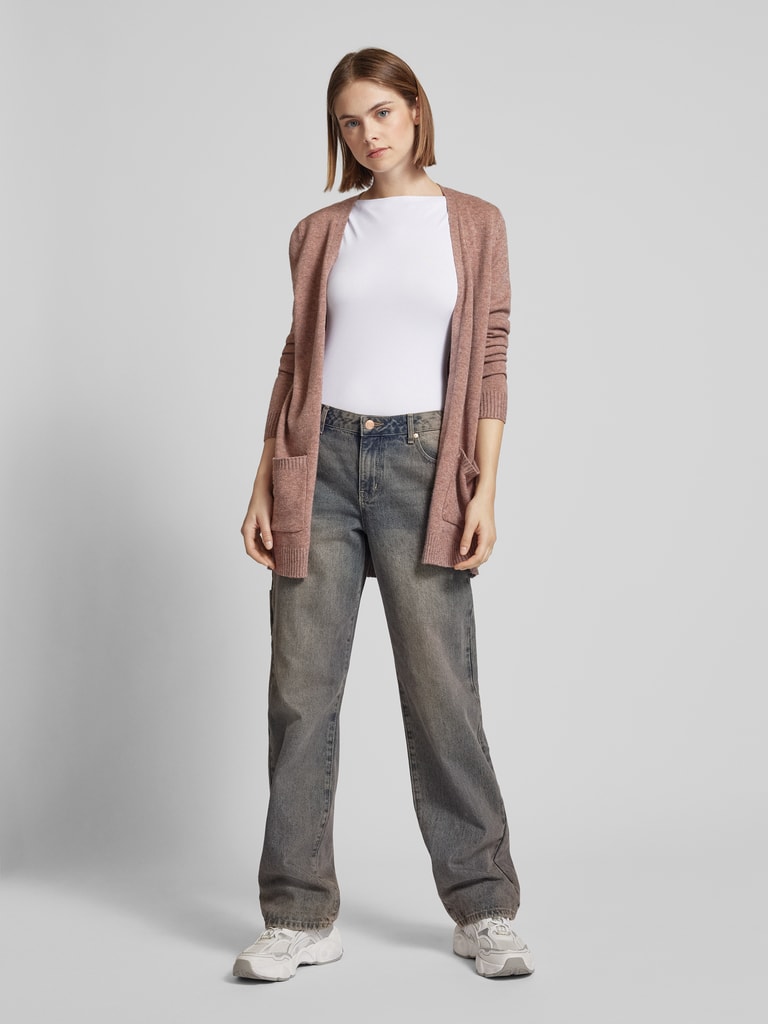 Only Gebreide cardigan met steekzakken, model 'LESLY' in mauve online ...