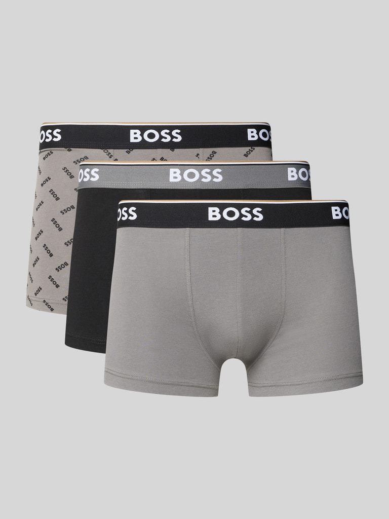BOSS Trunks aus Baumwoll-Mix im 3er-Pack (mittelgrau melange) online kaufen