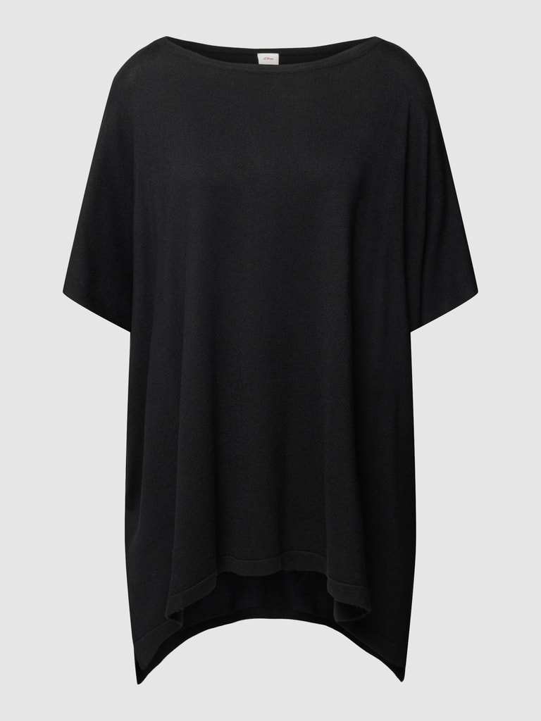 s.Oliver RED LABEL Poncho mit Seitenschlitzen (black) online kaufen