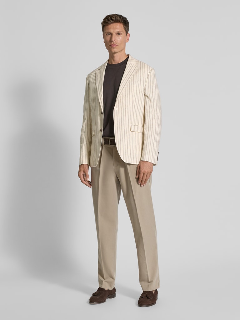 SELECTED HOMME Regular Fit Sakko aus Leinen-Baumwoll-Mix Modell 'HENLEY ...