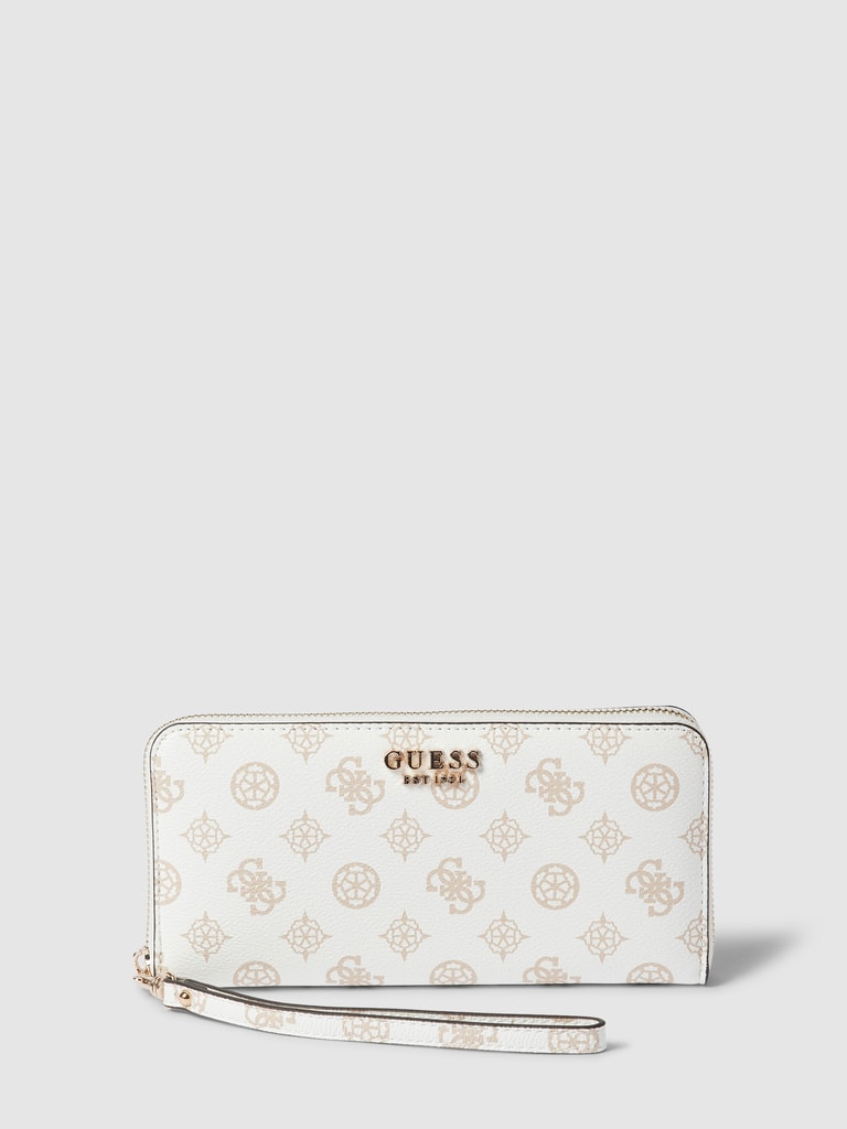 Guess Portemonnaie mit Allover-Print Modell 'LAUREL' (weiss) online kaufen
