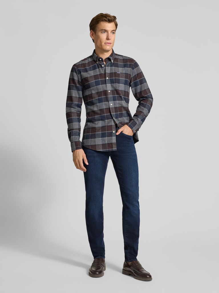 Brax Skinny fit jeans met lyocell, model 'Chris' in donkerblauw online ...