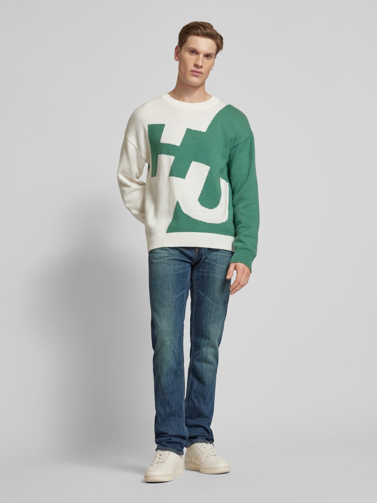 Hugo Blue Regular Fit Jeans mit 5-Pocket-Design Modell 'Ash' (jeansblau ...