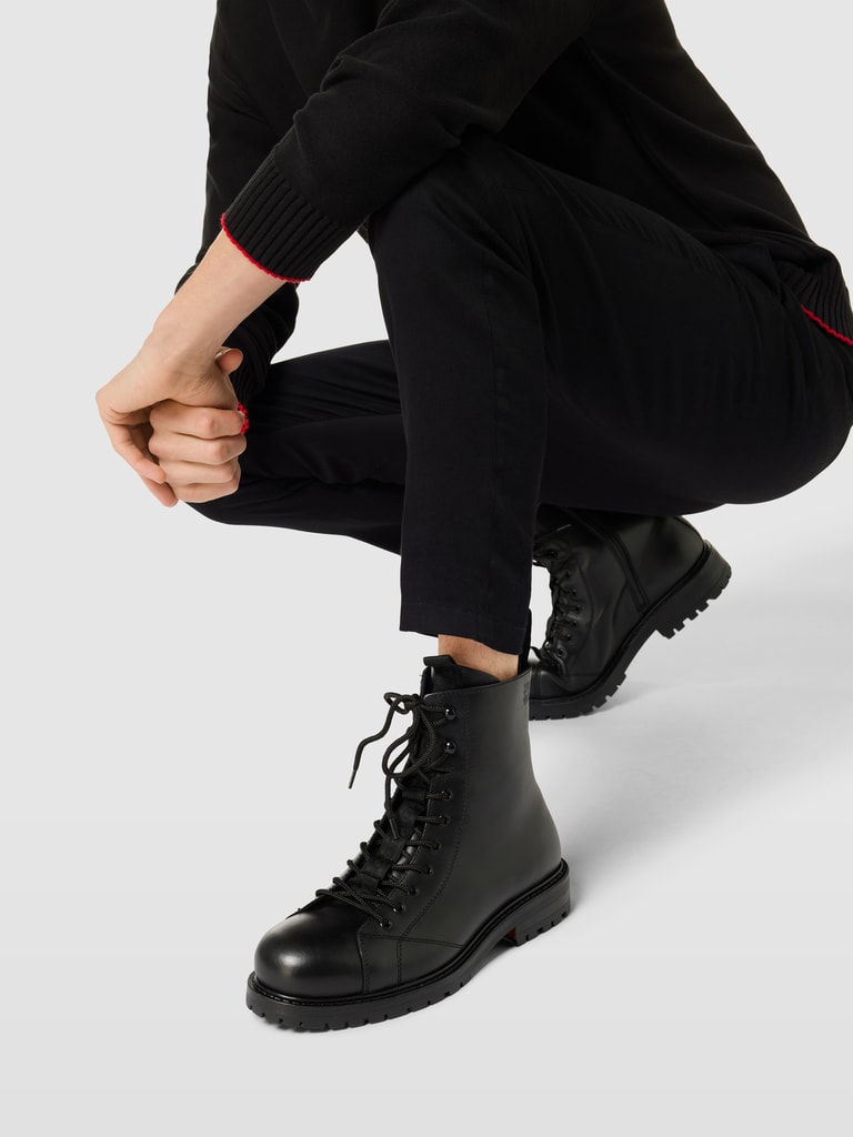 HUGO Boots aus Leder (black) online kaufen