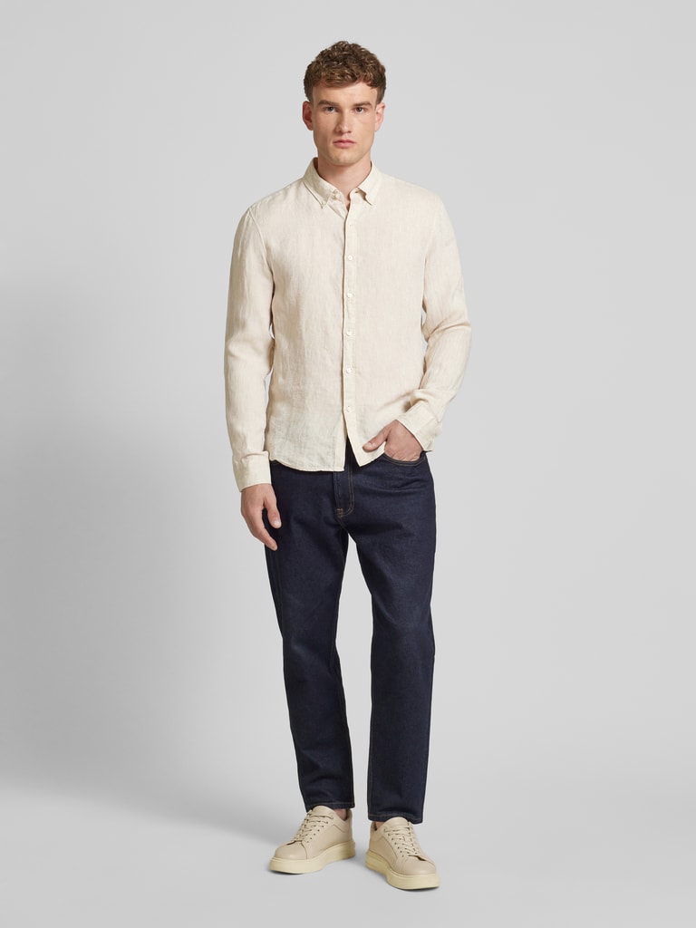 Michael Kors Slim Fit Freizeithemd aus Leinen (khaki) online kaufen