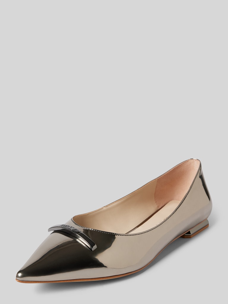 Marc Cain Bags & Shoes Ballerinas mit Label-Applikation (metallic black ...
