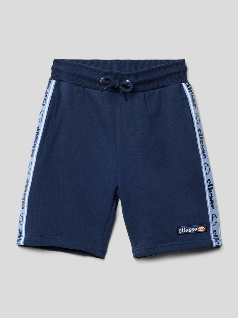 Ellesse Sweatshorts met labeldetails, model 'Vezza' in marineblauw ...