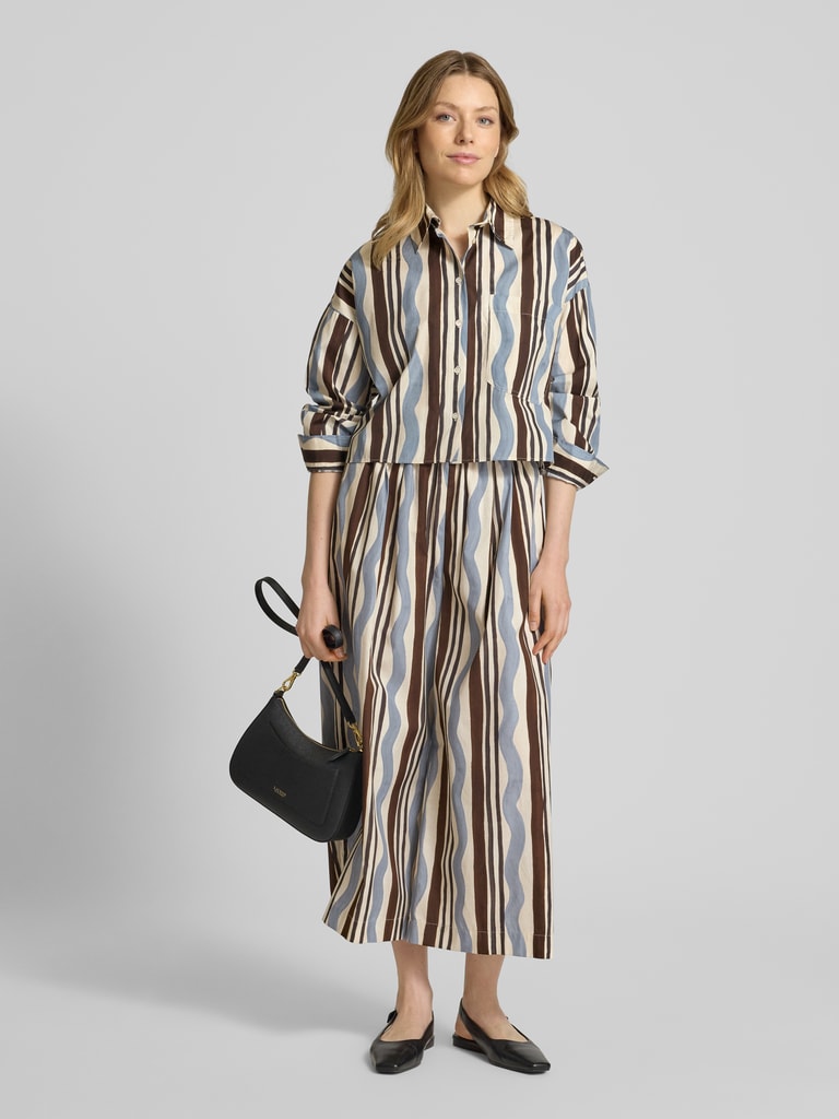 Kup online Weekend Max Mara Spodnie materiałowe z szeroką nogawką i ...