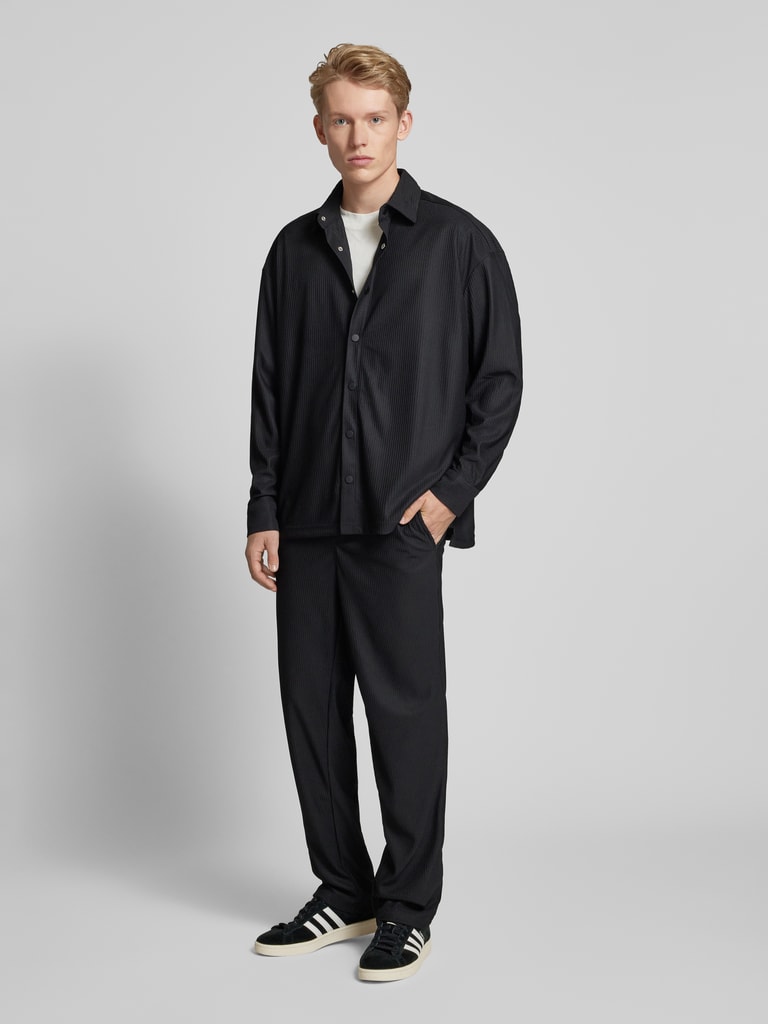 Only & Sons Loose Fit Stoffhose mit Plisseefalten Modell 'SINUS' (black ...