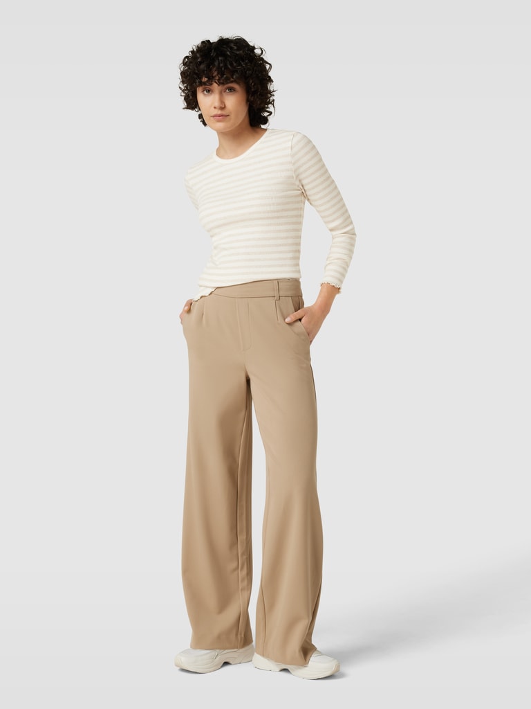 Selected Femme Longsleeve mit Streifenmuster Modell 'ANNA' (sand ...