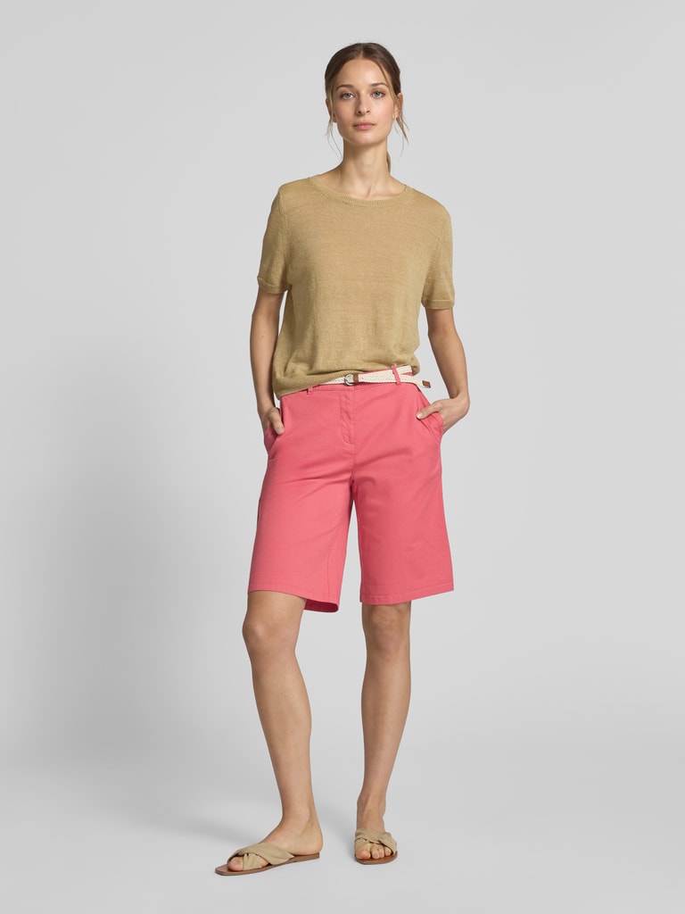 Christian Berg Woman Bermudas mit Gürtel und französischen Eingrifftaschen (altrosa) online kaufen