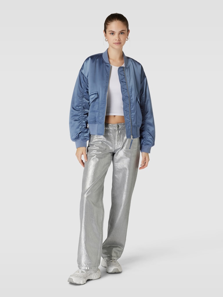 Levi's® Jack in glanzend design, model 'ANDY TECHY' in rookblauw online ...