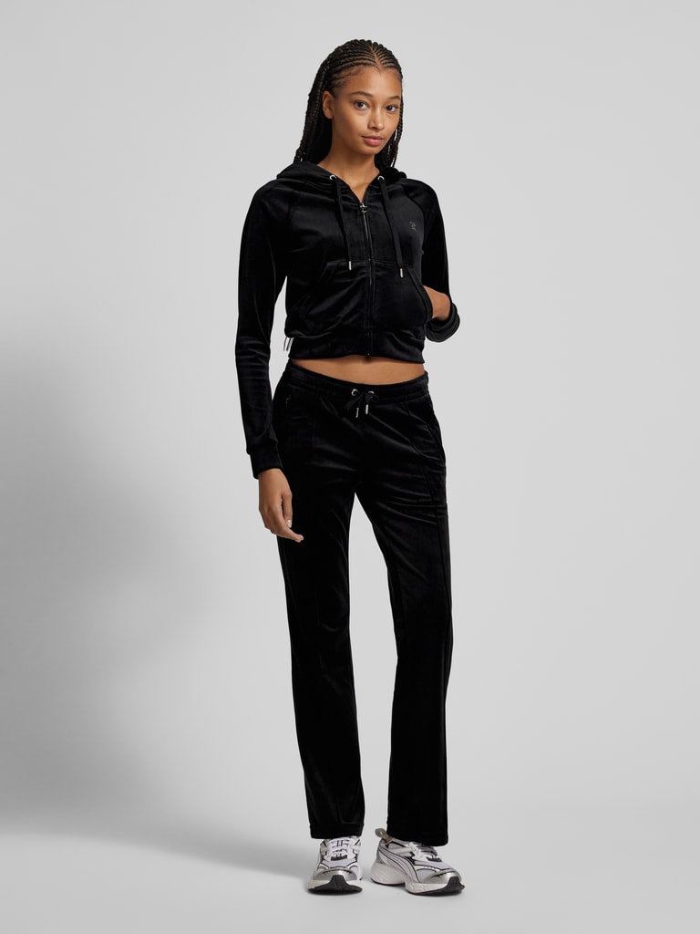 Juicy Couture Sweatjacke mit Kapuze Modell 'MADISON' (black) online kaufen