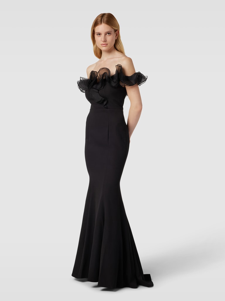 TROYDEN COLLECTION Abendkleid mit Volants (black) online kaufen