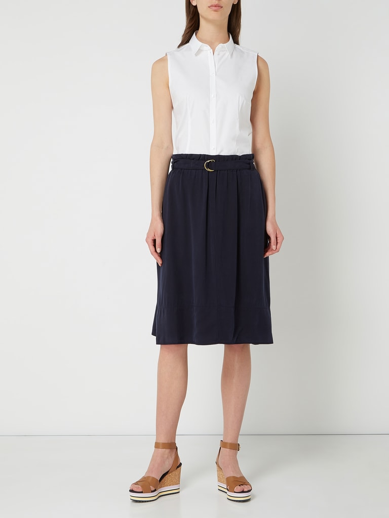 s.Oliver RED LABEL Rok met riem in donkerblauw online kopen | P&C