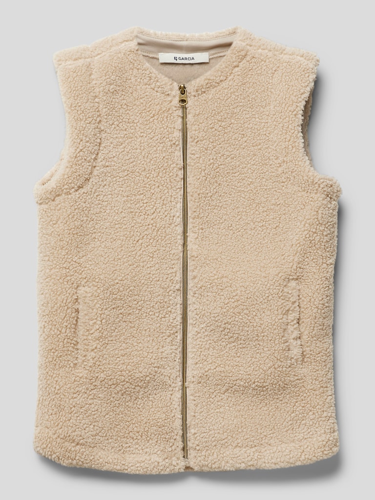 Garcia Weste in Teddyfell-Optik Modell 'TEDDY' (beige) online kaufen