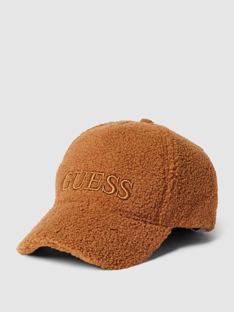 GUESS Basecap aus Teddyfell (camel) online kaufen