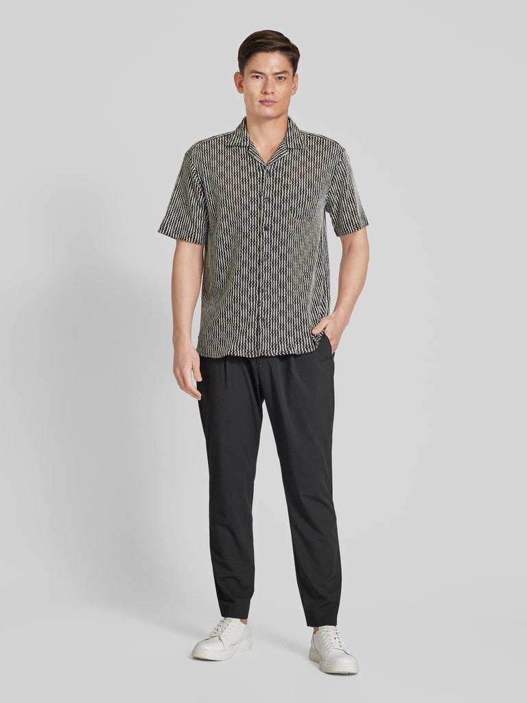 MCNEAL Tailored fit vrijetijdsoverhemd met reverskraag, model 'ZEUS' in ...