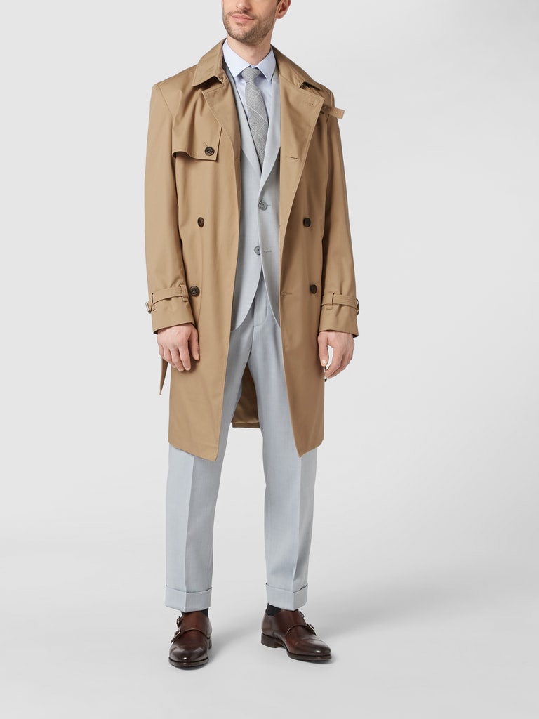 HUGO Trenchcoat mit Taillengürtel Modell 'Maluks' (beige) online kaufen