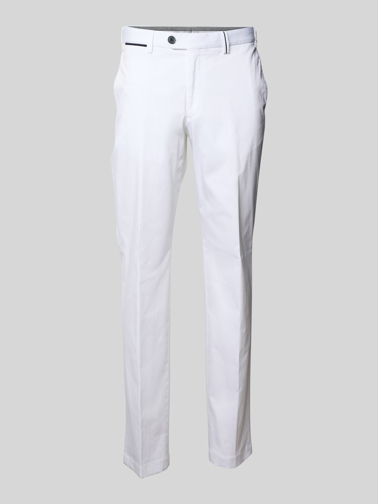 Hiltl Regular Fit Hose mit Eingrifftaschen Modell 'Peaker' (weiss ...